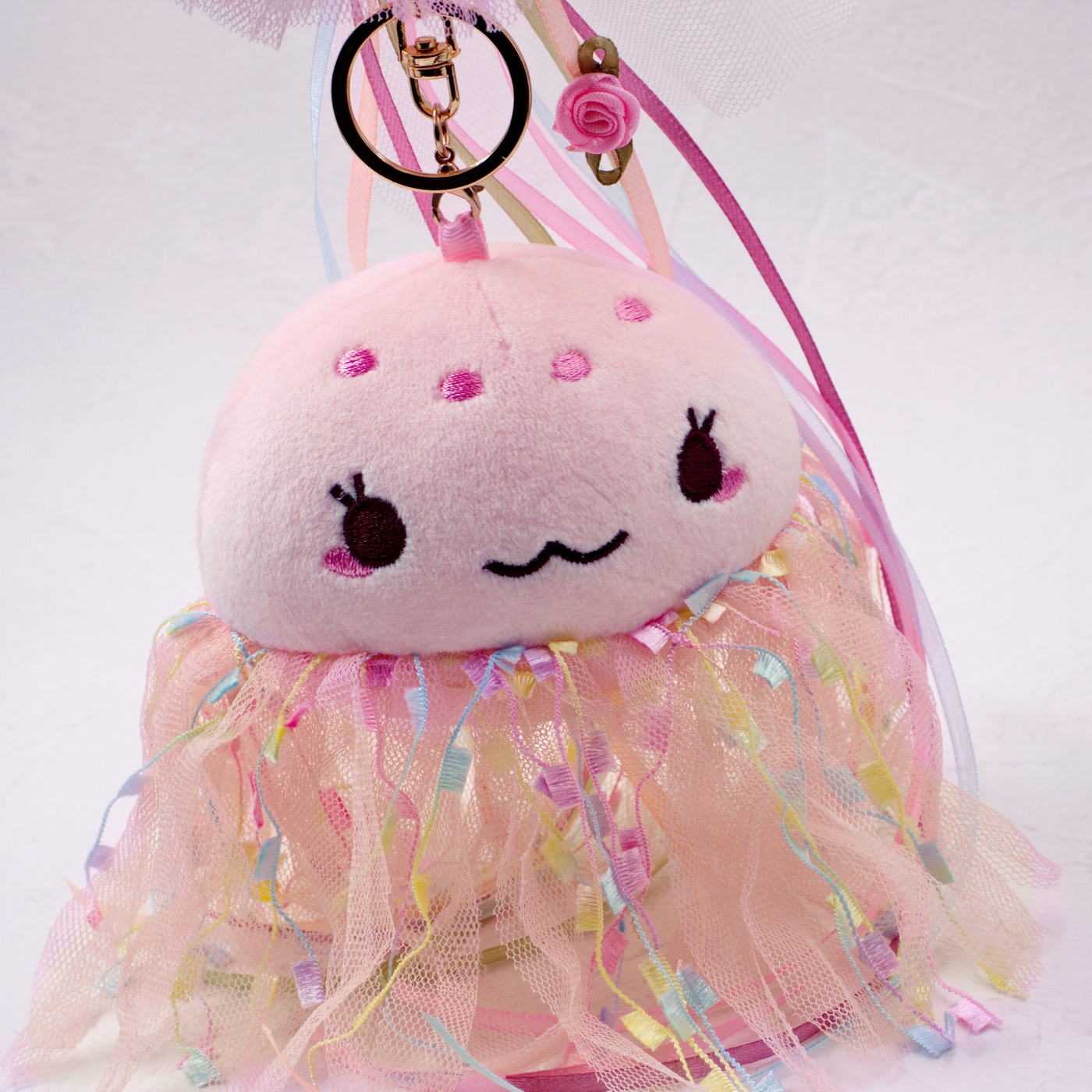 Easter candle with plush jellyfish doll